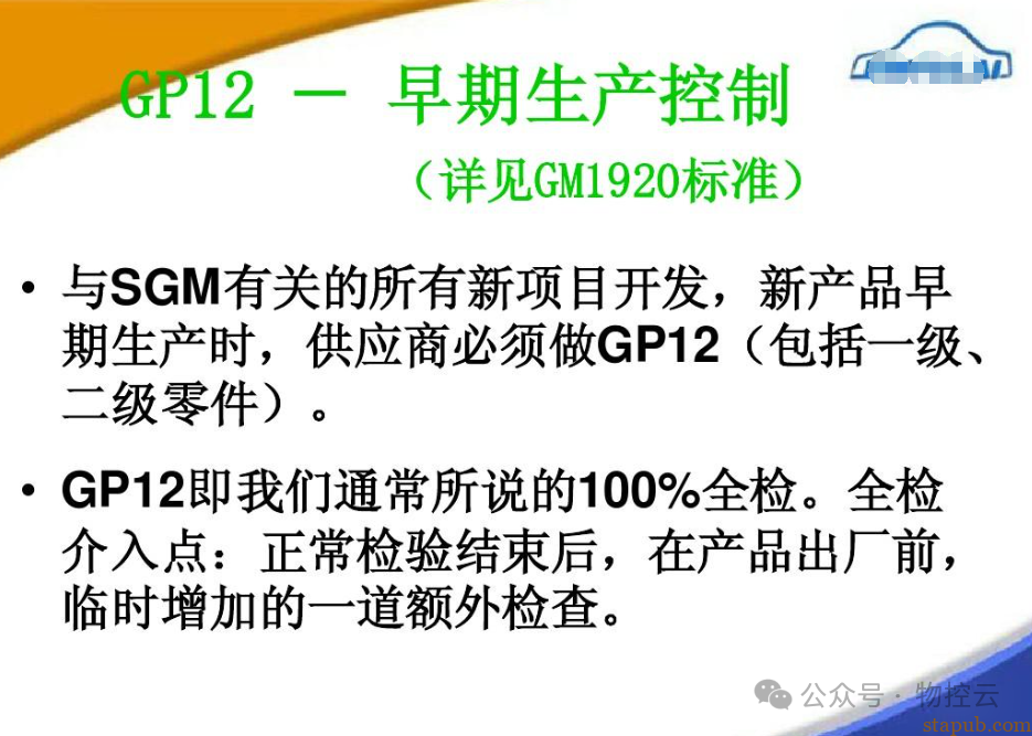 什么叫GP12？ - 汽车质量管理笔记
